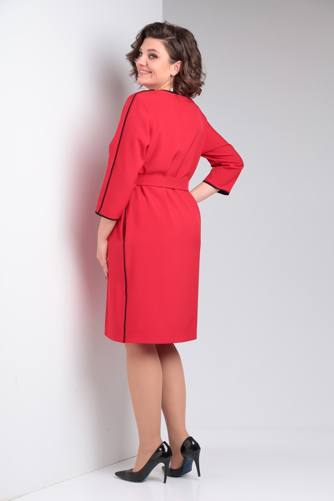 Платье 1876 красный POCHERK купить в интернет магазине Велесмода